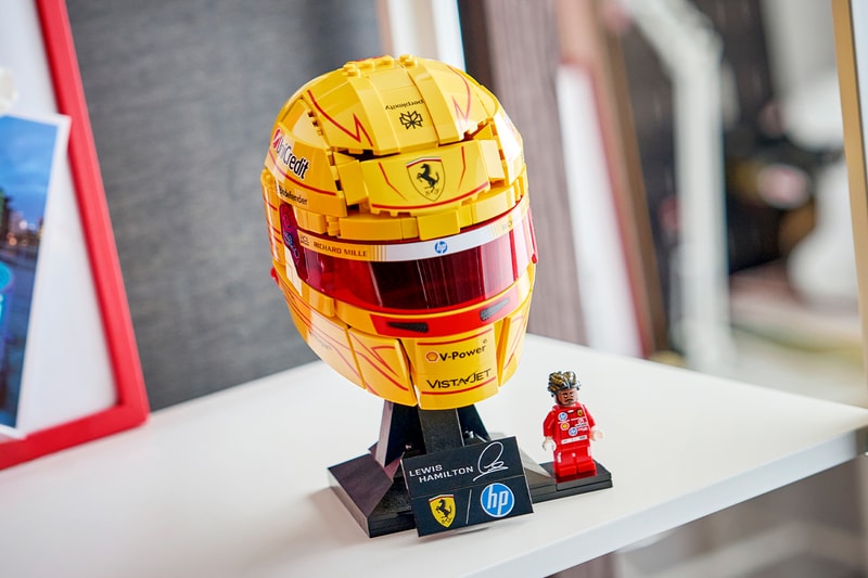 LEGO Lewis Hamilton Charles Leclerc Scuderia Ferrari HP Driver Helmets ...