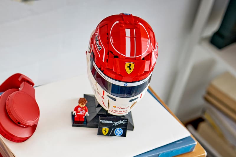 LEGO Lewis Hamilton Charles Leclerc Scuderia Ferrari HP Driver Helmets ...