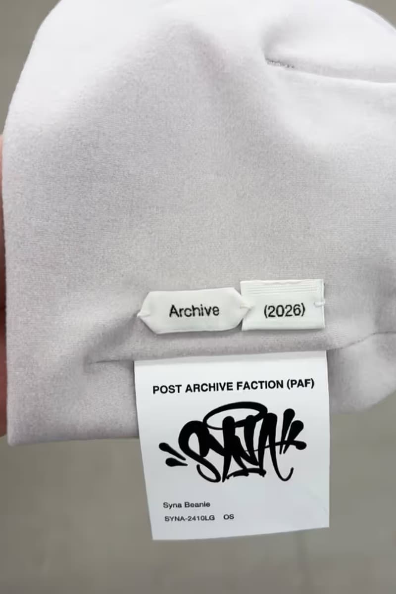 Teaser da collab Post Archive Faction x Central Cee SYNA WORLD | Hypebeast