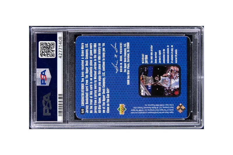 Michael Jordan Upper Deck Game Jersey Card Sells for $4.25M | Hypebeast