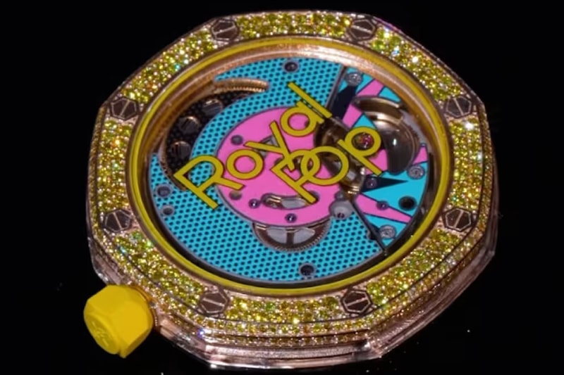 Alex Moss Diamond-Encrusted Custom AP x Swatch "Royal Pop" | Hypebeast