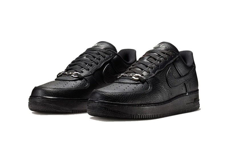 Nike Air Force 1 Low "Black Leather" Loafer Buckle | Hypebeast