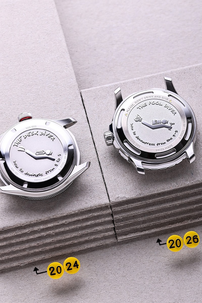 Kolaborasi seconde/seconde/ x Christopher Ward C60 Pool Diver | Hypebeast
