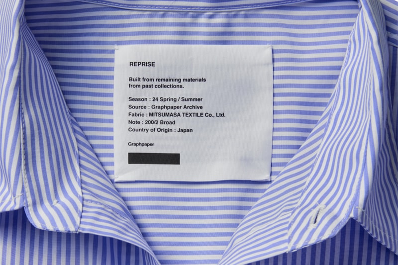 Graphpaper "REPRISE" Collection Release Info | Hypebeast