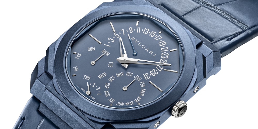 BVLGARI Octo Finissimo Perpetual Calendar Blue PVD | Hypebeast