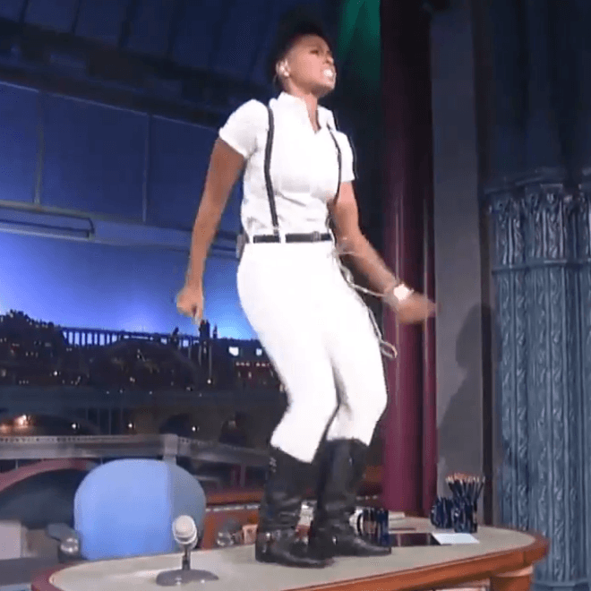 Janelle Monaé Performs "Dance Apocalyptic" on David Letterman's Desk ...