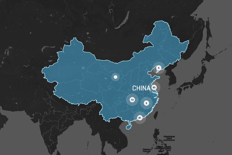 Nike 发表全球工厂地图 | Hypebeast