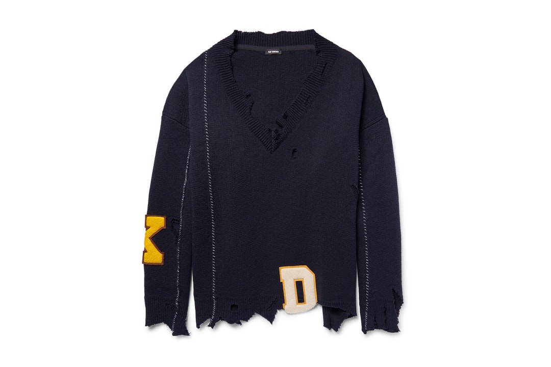 Raf Simons Oversized Distressed Sweater 针织衫 | Hypebeast