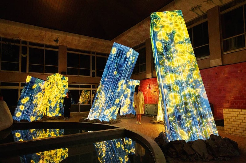 teamLab 推出全新光影艺展「Megaliths in the Bath House Ruins」 | Hypebeast