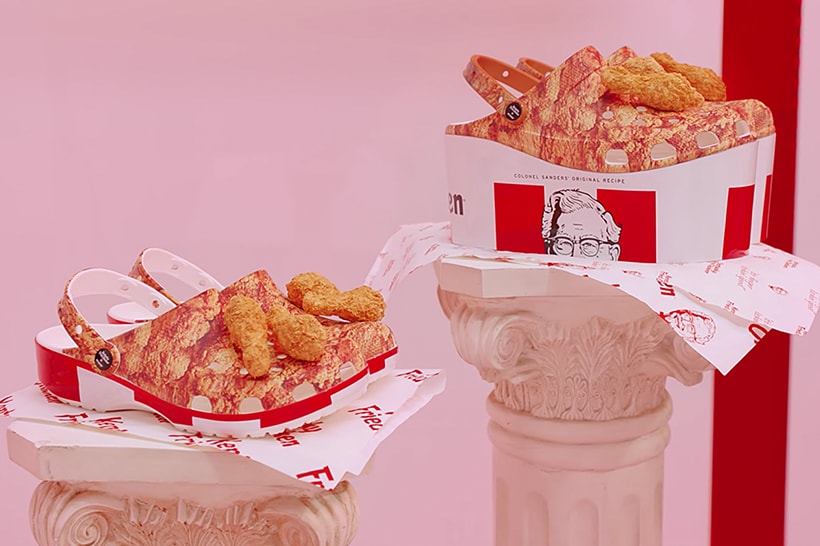 吮指飘香 - KFC x Crocs 推出全新「全家桶炸鸡」联乘鞋款 | HYPEBEAST