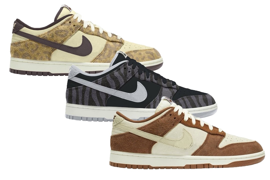 Nike Dunk Low PRM 全新配色「Animal Pack」与「Medium Curry」曝光 | Hypebeast