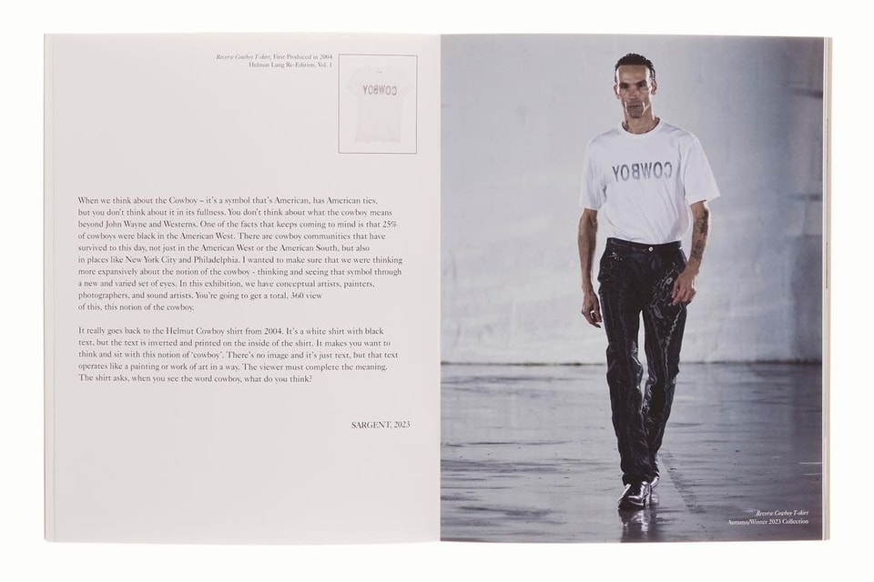 Helmut Lang 2023 秋冬系列「YOꓭWOƆ」限量版杂志 | Hypebeast