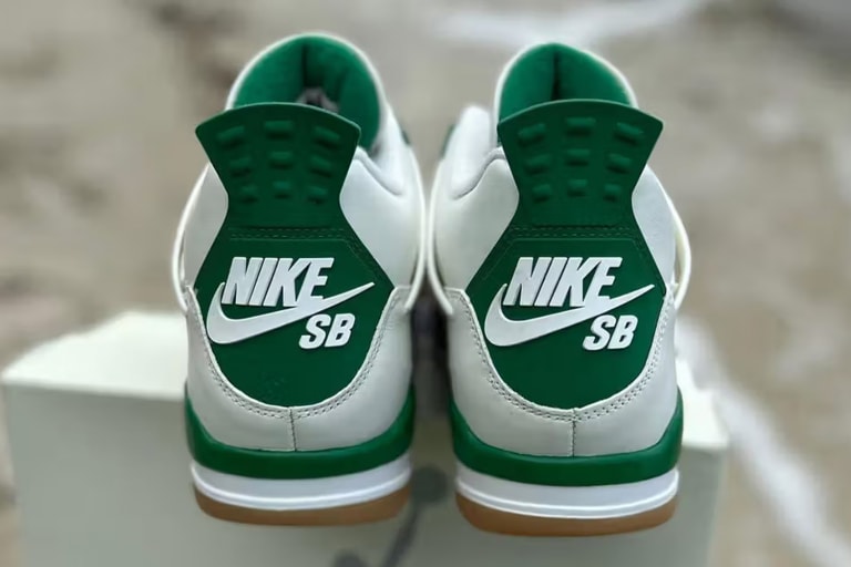Nike SB x Air Jordan 4 最新聯名配色「Pine Green」率先曝光 | Hypebeast