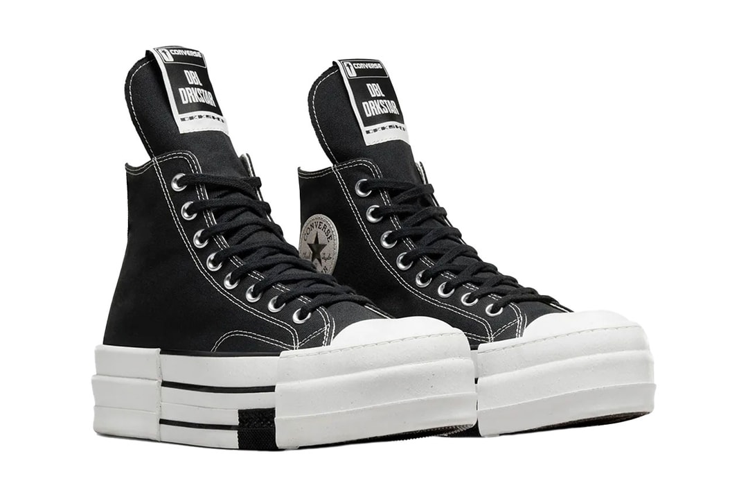 Converse 再度携手 Rick Owens DRKSHDW 打造全新联名鞋款 DBL DRKSTAR Chuck 70 | Hypebeast