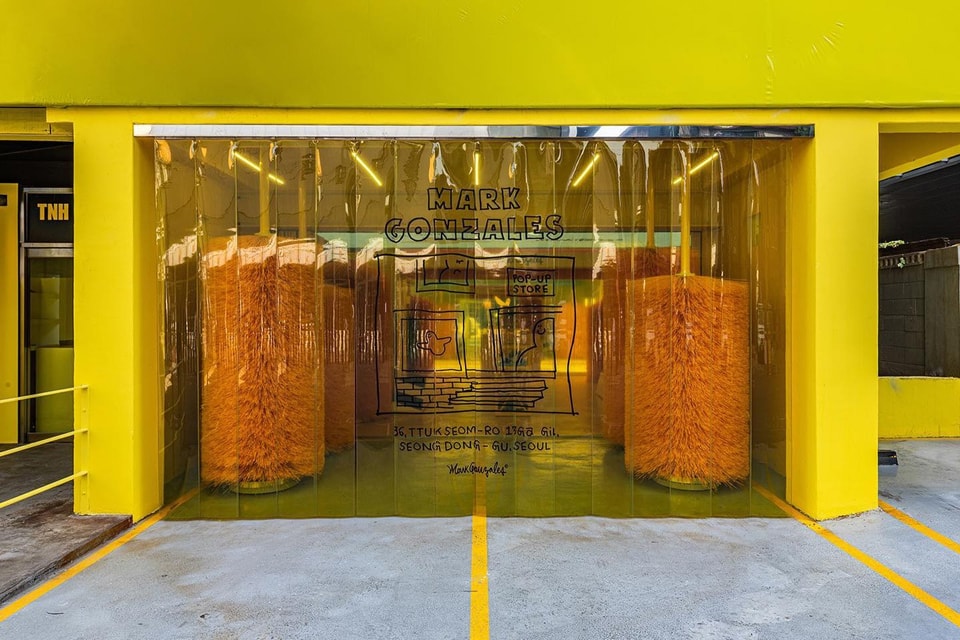 Mark Gonzales Opens Car Wash Themed Pop Up Store In Seoul Showcasing