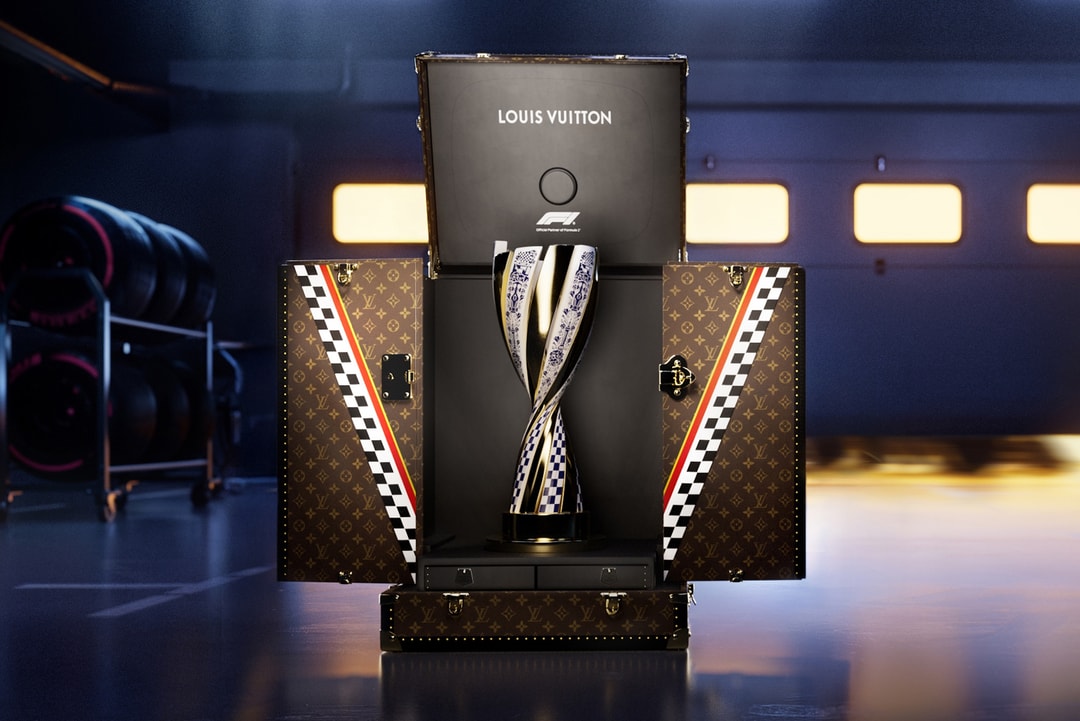 Louis Vuitton 为 2025 F1 中国大奖赛打造上海赛道标识及定制奖杯箱 | Hypebeast
