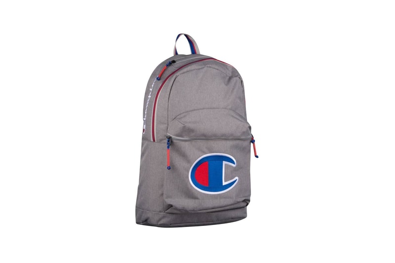 Champion Logo Backpacks in Red, Gray and Navy | Hypebae