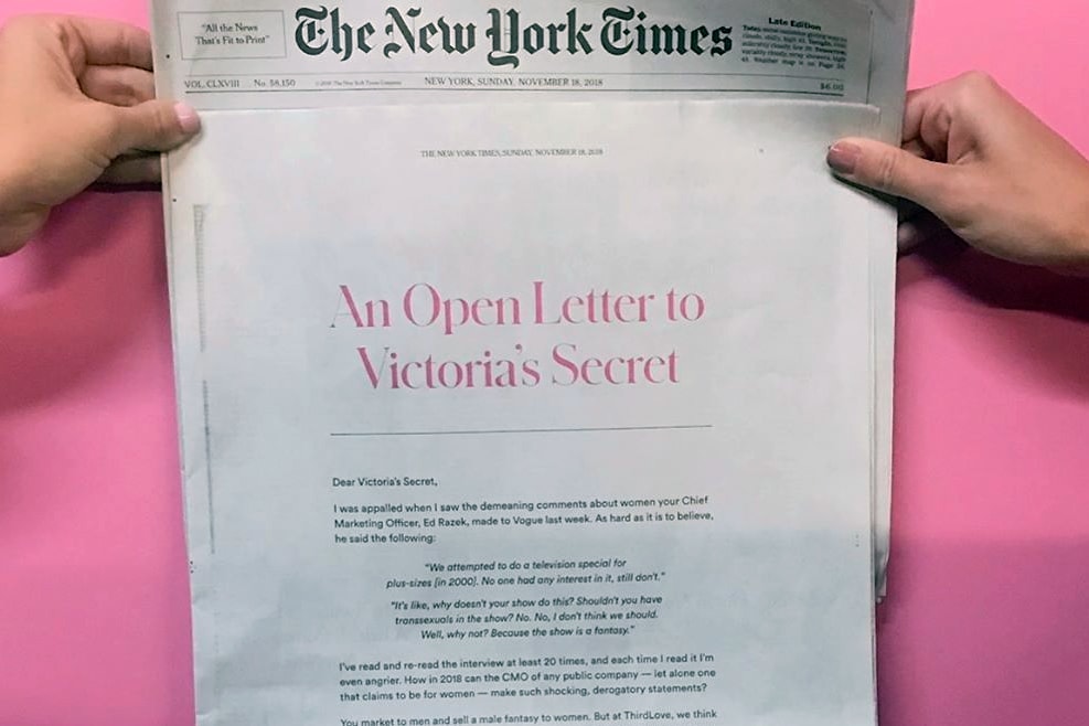 ThirdLove's Open Letter to Victoria's Secret | Hypebae