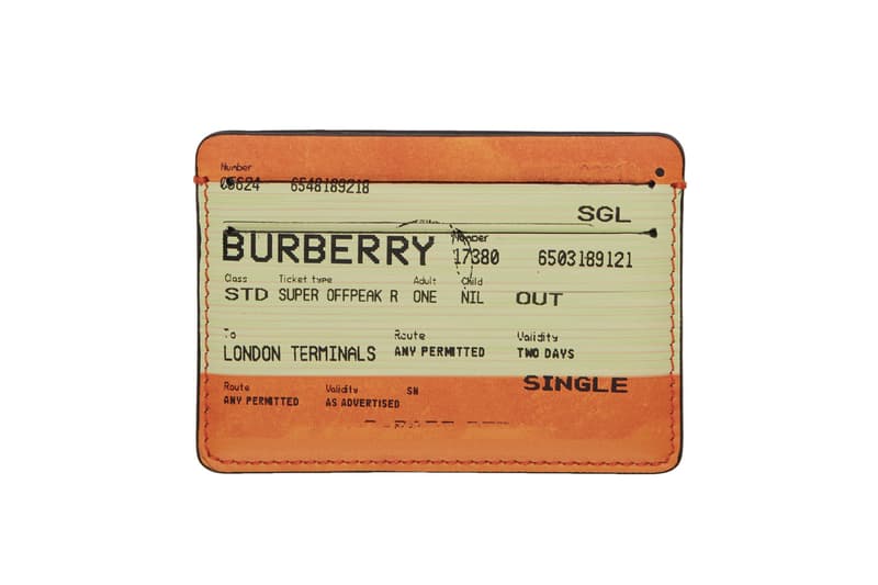 Burberry Train Ticket Wallet Accessory Release | Hypebae