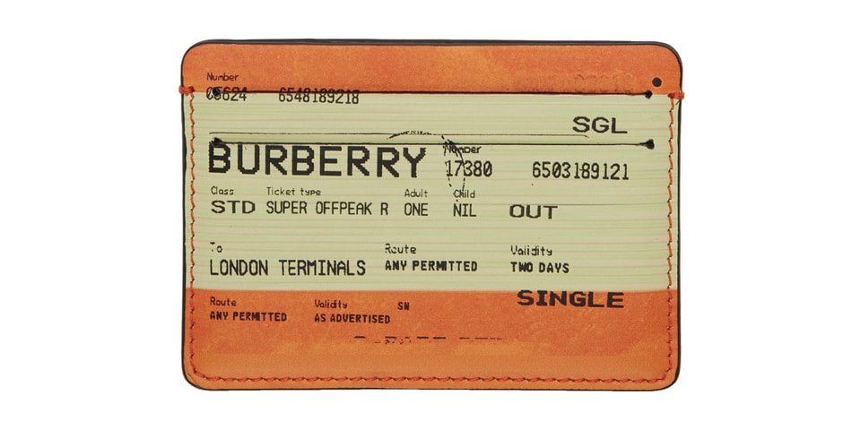 Burberry Train Ticket Wallet Accessory Release | Hypebae