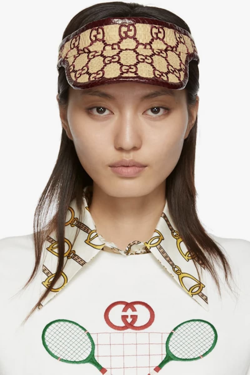 Gucci Monogram Logo Visor Hat Cap Accessory | Hypebae