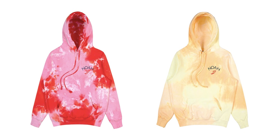 Noah Tie-Dye Hoodie in Red, Blue & Yellow | Hypebae