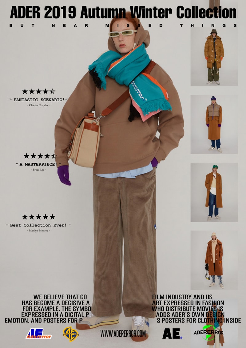 ADER error Reveals Film-Inspired FW19 Lookbook | Hypebae