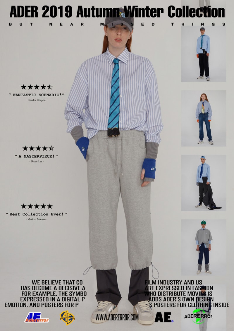 ADER error Reveals Film-Inspired FW19 Lookbook | Hypebae