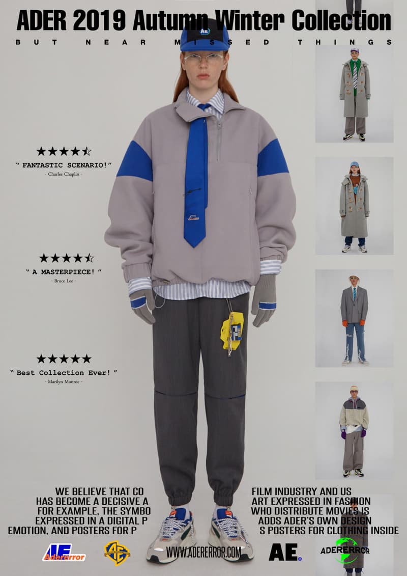 ADER error Reveals Film-Inspired FW19 Lookbook | Hypebae