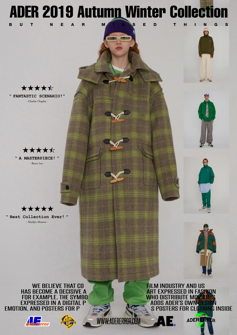 ADER error Reveals Film-Inspired FW19 Lookbook | Hypebae