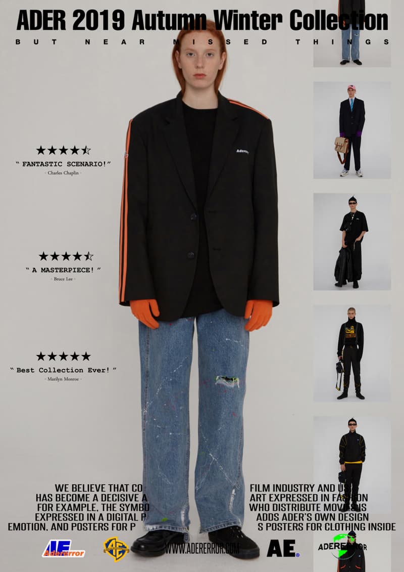ADER error Reveals Film-Inspired FW19 Lookbook | Hypebae
