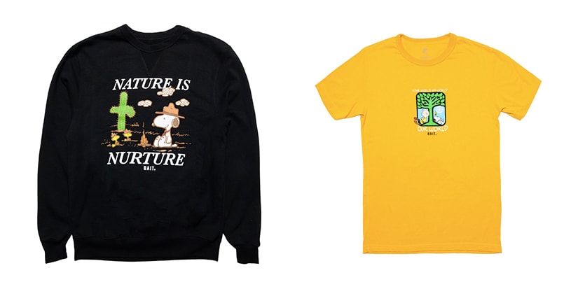 Peanuts x BAIT "Earth Day" Sustainable Capsule | Hypebae