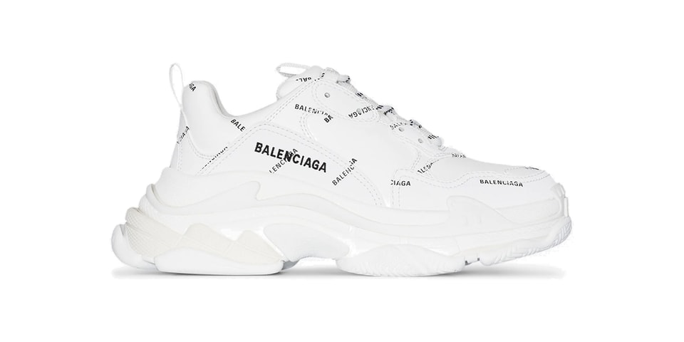 Balenciaga Triple-S Logo-Print Sneaker White | Hypebae