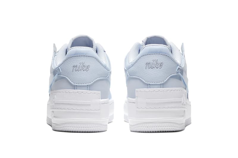 Nike Air Force 1 Shadow Baby Blue Glow in the Dark | Hypebae