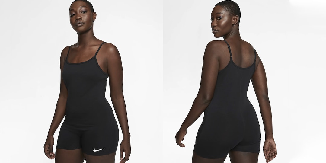 Nike Logo Bodysuit Black White Minimal Apparel | Hypebae