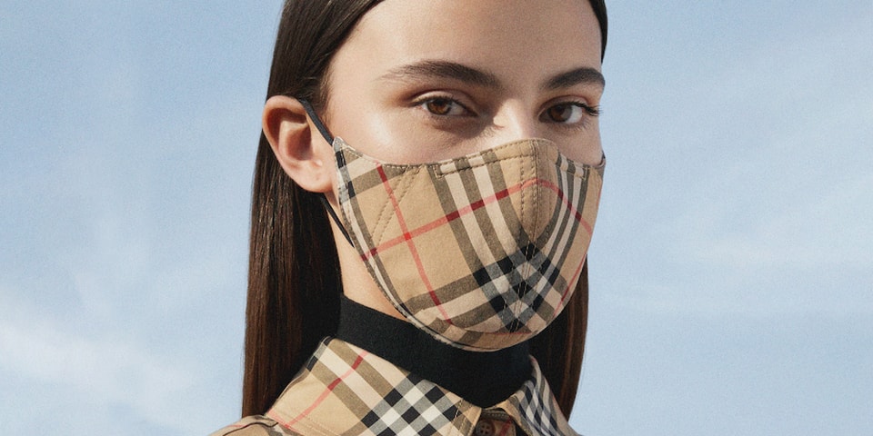 Burberry Vintage Check Face Mask PPE Release | Hypebae