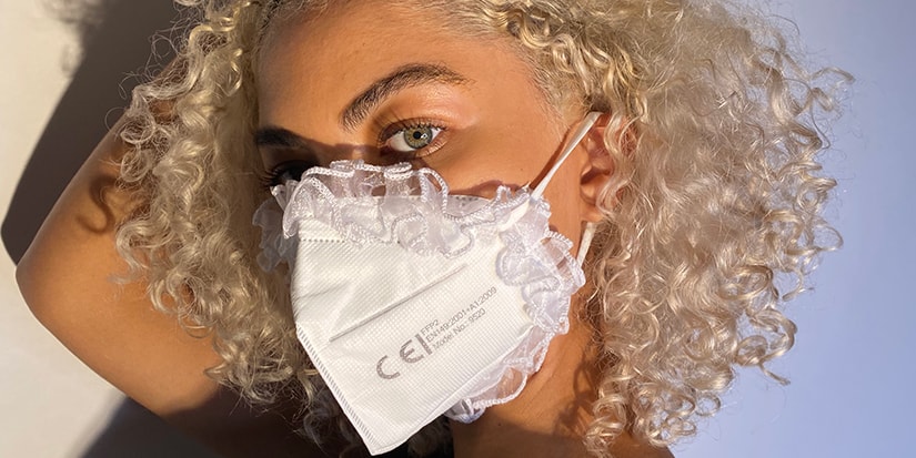 Tia Adeola CE Certified Ruffle Face Mask Drop | Hypebae