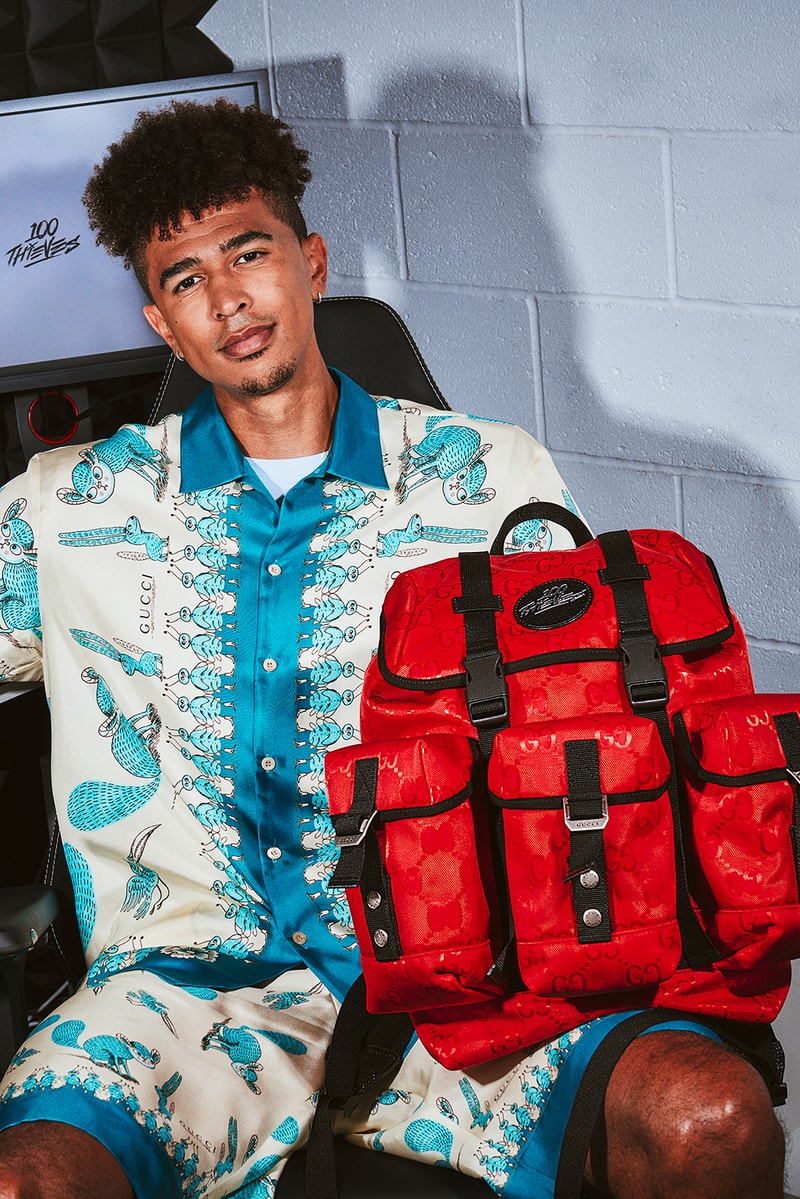 100 Thieves x Gucci Backpack Collaboration Release | Hypebae