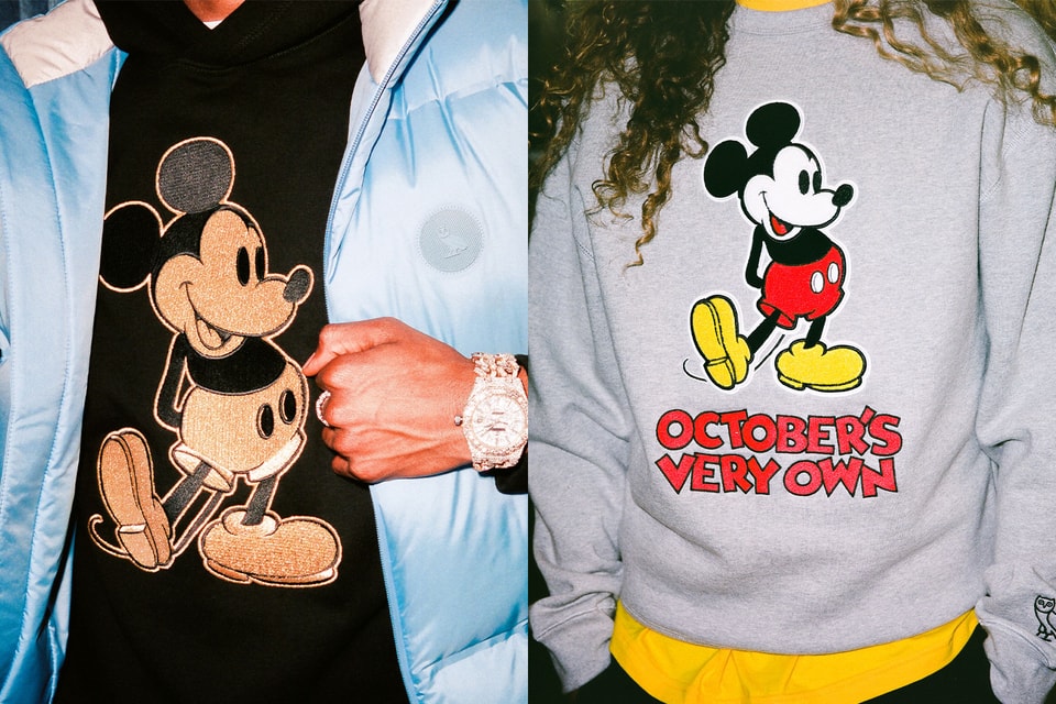 Ovo Mickey Hands Images Ovo ?Disney Mickey Hoodie Black || Limited