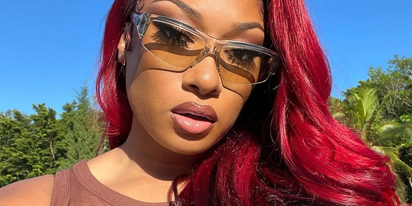 Megan Thee Stallion Wears Red Ombré Hair Color | Hypebae