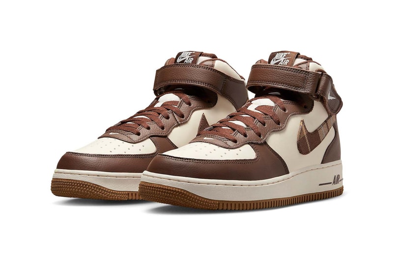 First Look: Nike Air Force 1 Mid "Brown Plaid" | Hypebae