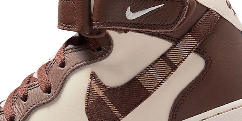 First Look: Nike Air Force 1 Mid "Brown Plaid" | Hypebae