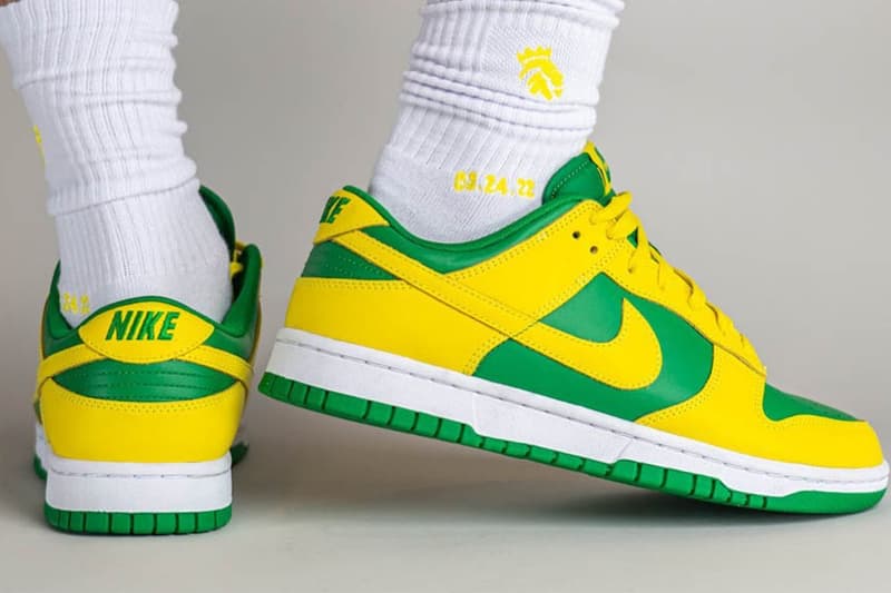 Nike Dunk Low "Reverse Brazil" Images, Release | Hypebae