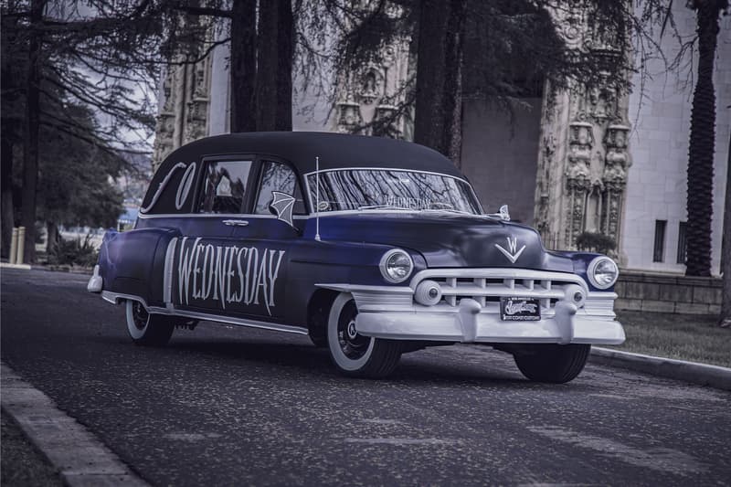 Netflix 'Wednesday'-Themed 1950 Cadillac Hearse | Hypebae