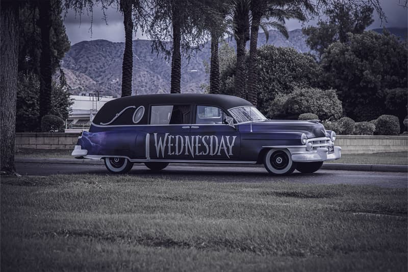 Netflix 'Wednesday'-Themed 1950 Cadillac Hearse | Hypebae