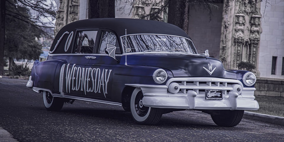 Netflix 'Wednesday'-Themed 1950 Cadillac Hearse | Hypebae