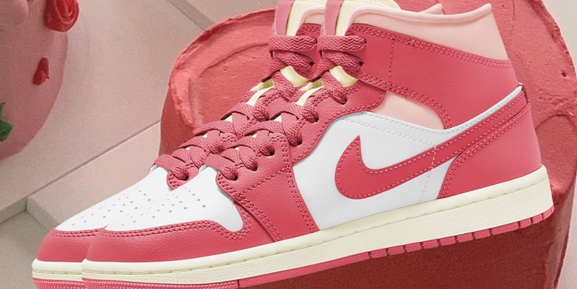 Air Jordan 1 Mid Strawberries and Cream Release | Hypebae