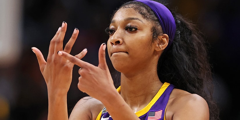LSU's Angel Reese Sports Black French Mani Trend | Hypebae