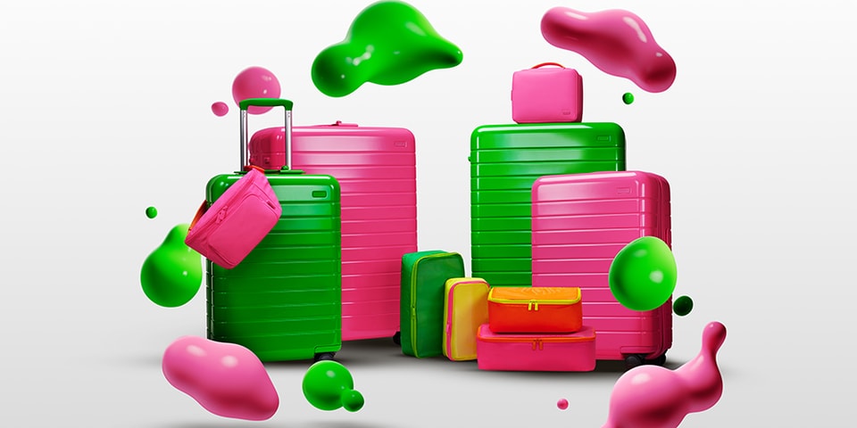 Away's Neon Luggage Inspires A Barbie Island Vacay | Hypebae