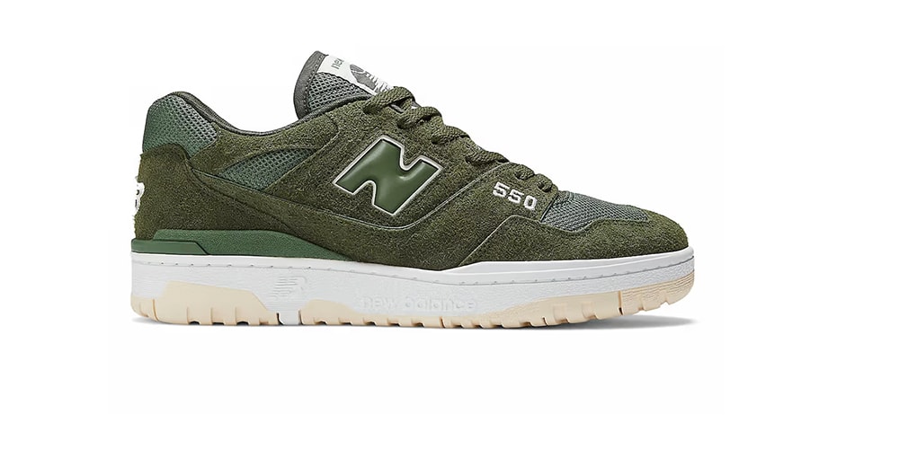 New Balance Is Seeing Green With 550 in "Olive Suede" | Hypebae